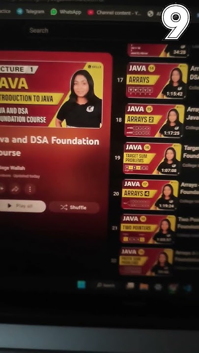 @ApnaCollegeOfficial @CollegeWallahbyPW JAVA LEARNING WITH DSA #9 #coder #programming #coding ...