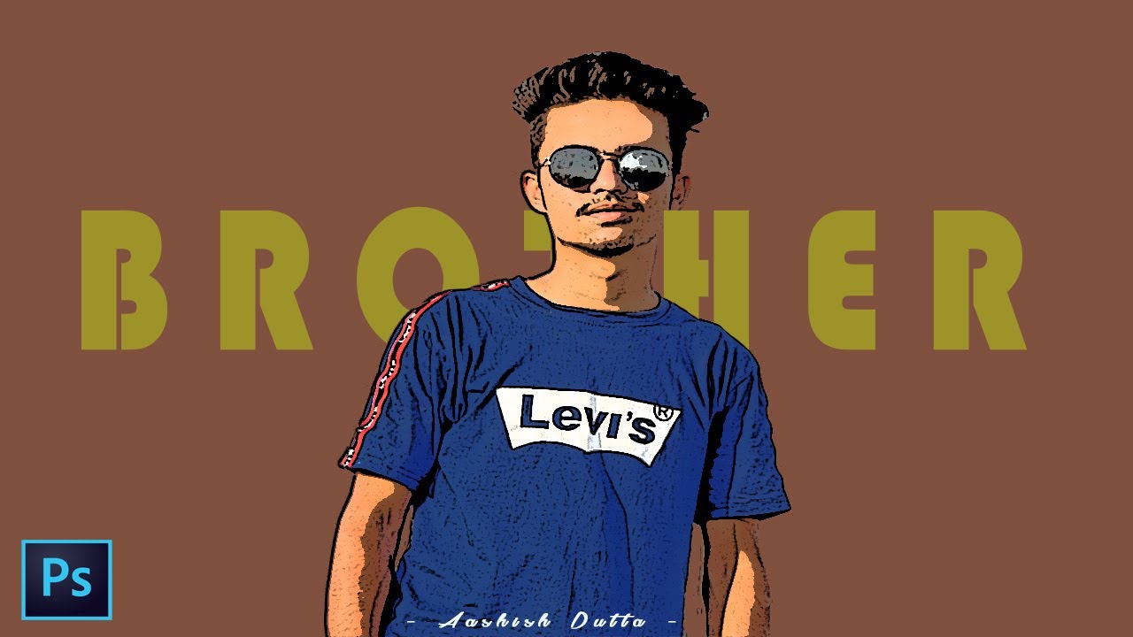 Carton portrait | how to make carton effect in photoshop CC in simple ...
