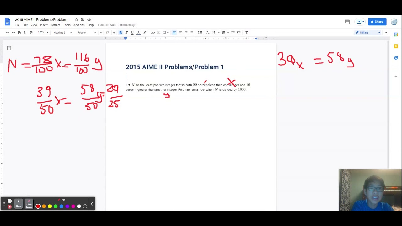 2015 AIME II Problems/Problem 1 Solution - YouTube