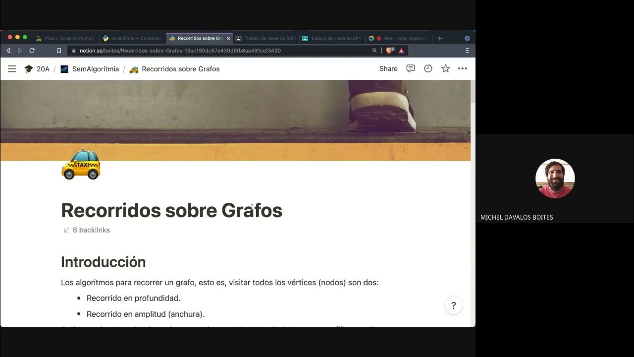 Clase de Recorridos en Grafos en Python (1.nov.2021) - YouTube
