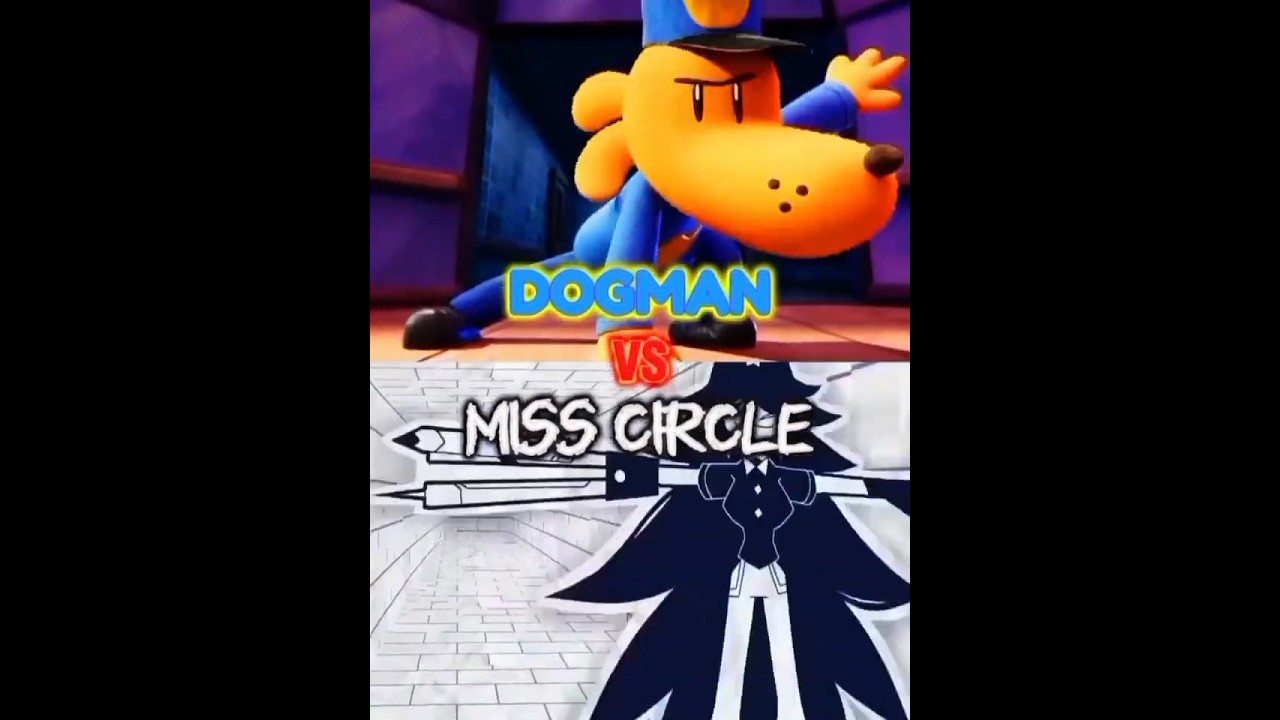 Miss Circle vs Dogman #fundamentalpapereducation #dogman #dreamworks ...