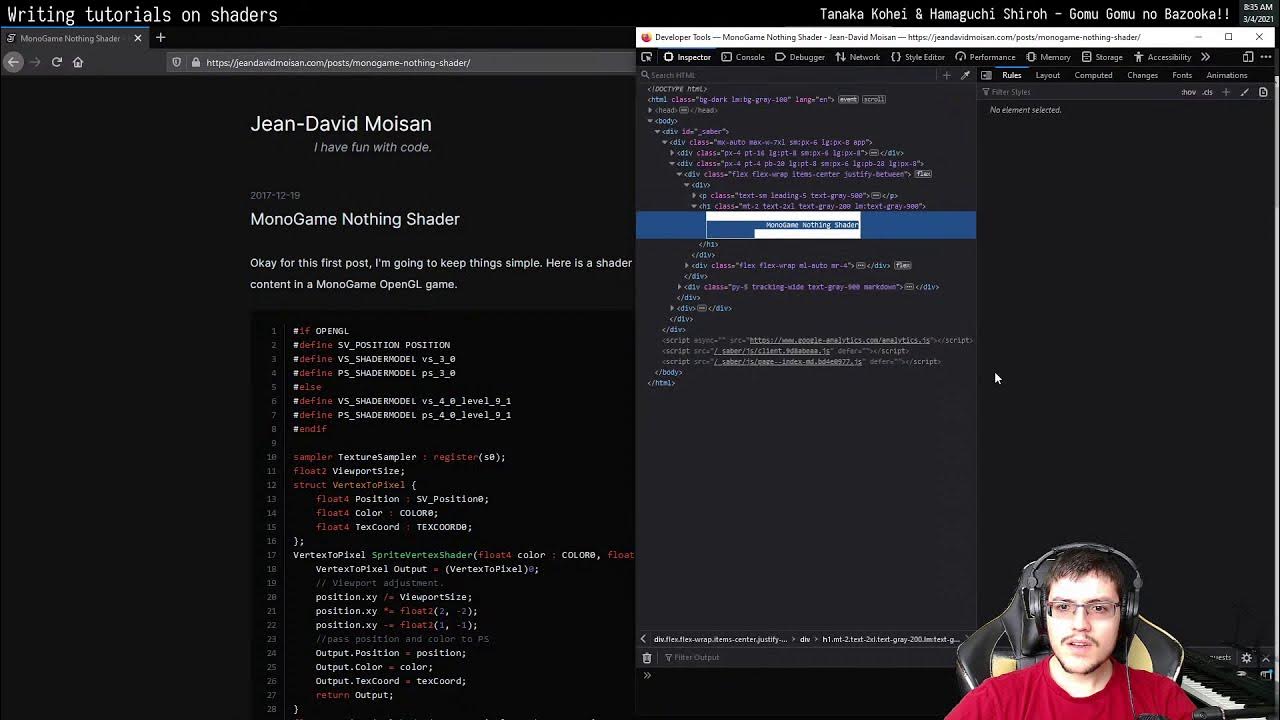 Writing tutorials on how to write shaders in MonoGame - YouTube