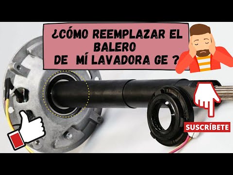 ¿Cómo reemplazar el balero de mi lavadora GE de motor inverter?