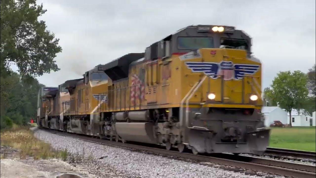 UP 8424 West - Coal City, IL (9/28/24) - YouTube