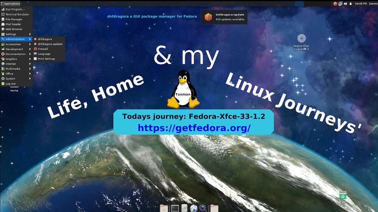 Fedora Xfce Desktop 33-1.2 Fedora Spin Anaconda Installer - YouTube