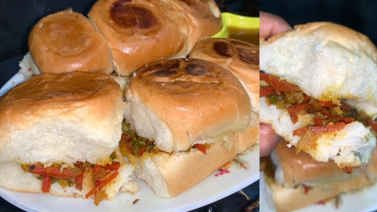 Pav bhaji masala mini burger recipe by Tasty food recipes | pav bhaji ...
