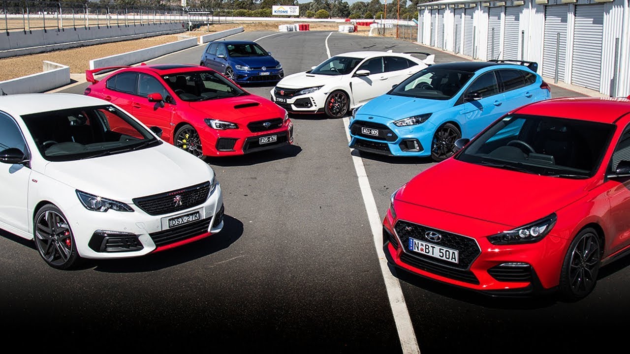 Hyundai i30N vs Peugeot 308 GTi vs Focus RS vs Subaru WRX STI vs Civic ...