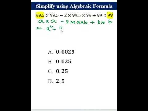 Simplify using Algebraic Formula #shorts #maths #algebra # ...