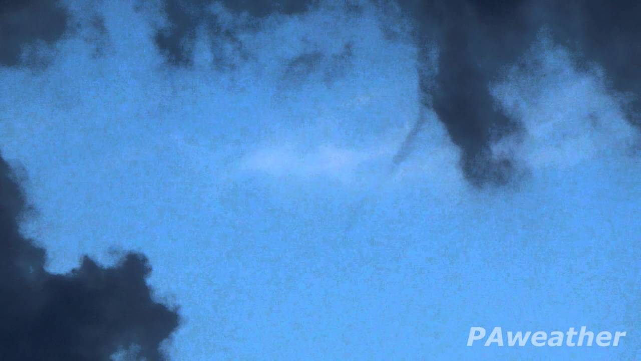 Amazing Cold Air Funnel - 4-25-2016 - YouTube