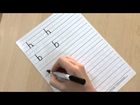 Letter formation-h,b,r,n,m and p - YouTube