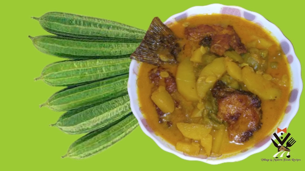 PONA MACH DIE JHINGE RECIPE | পোনামাছের সঙ্গে ঝিঙ্গে আলু রেসিপি - YouTube