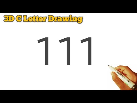How to draw 3D Letter C | 3D Drawing C - YouTube