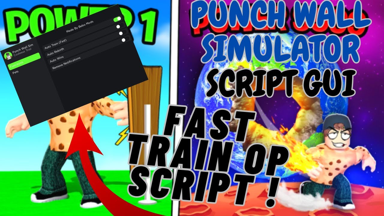 Punch Wall Simulator Script GUI | OP Fast Train | New Script 2023 - YouTube