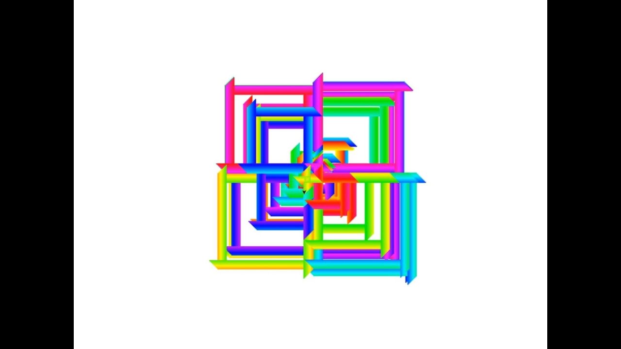 Draw multi level colorful magic graphics with pyth - YouTube