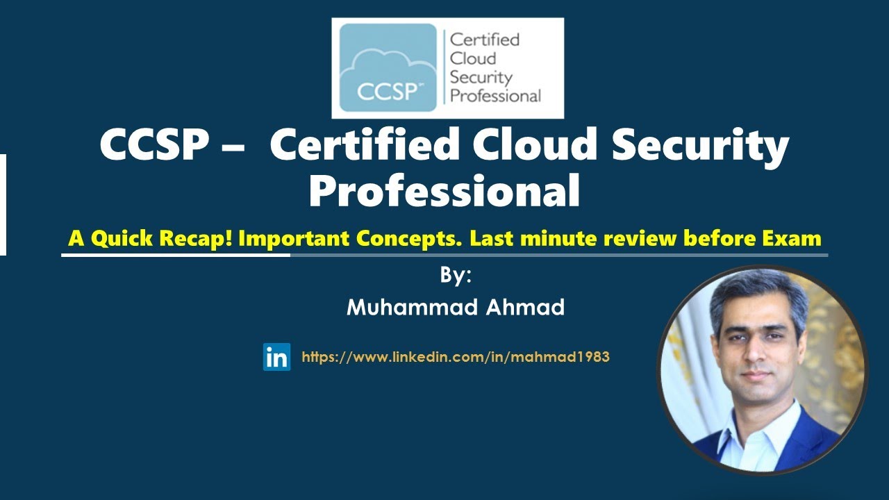 CCSP - Certified Cloud Security Professional 2021 | CCSP Last Minute review Course - YouTube