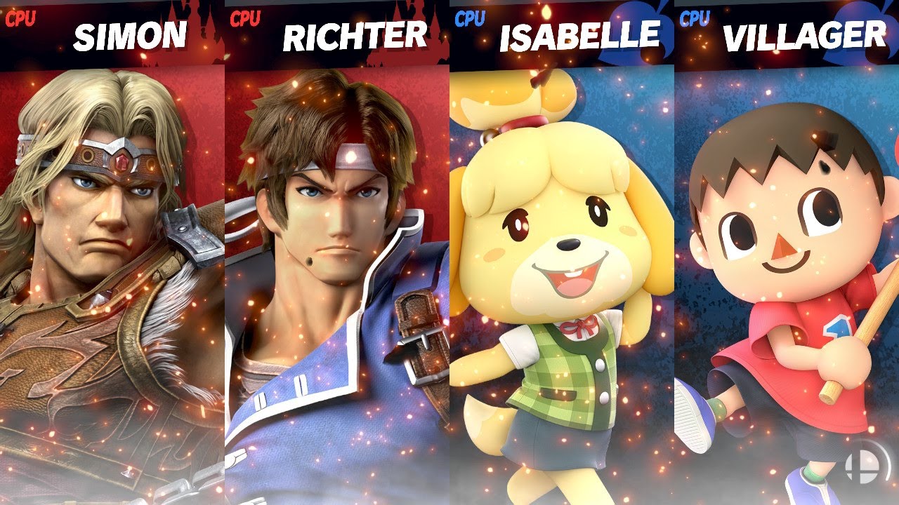 Simon & Richter (Castlevania) vs Isabelle & Villager (Animal Crossing ...