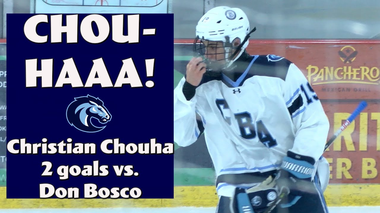CBA 5 Don Bosco Prep 3 | HS Hockey | Christian Chouha 2 Goals - YouTube