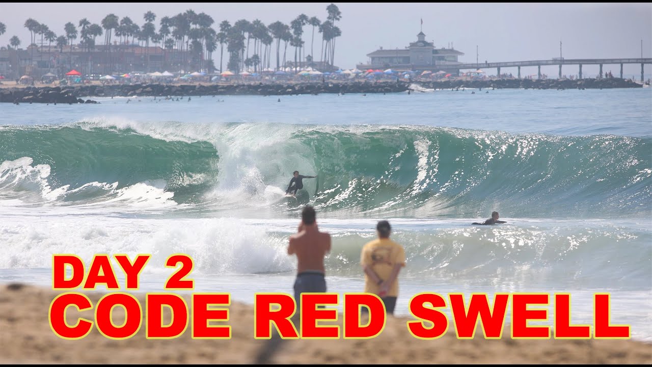 Day 2 of the Code Red Swell: More Incredible SURF - YouTube