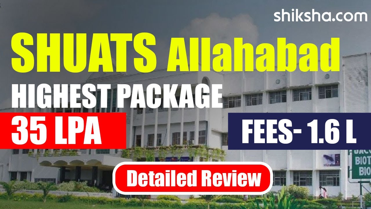 SHUATS (Allahabad University) Review : Courses, Admission 2024 ...