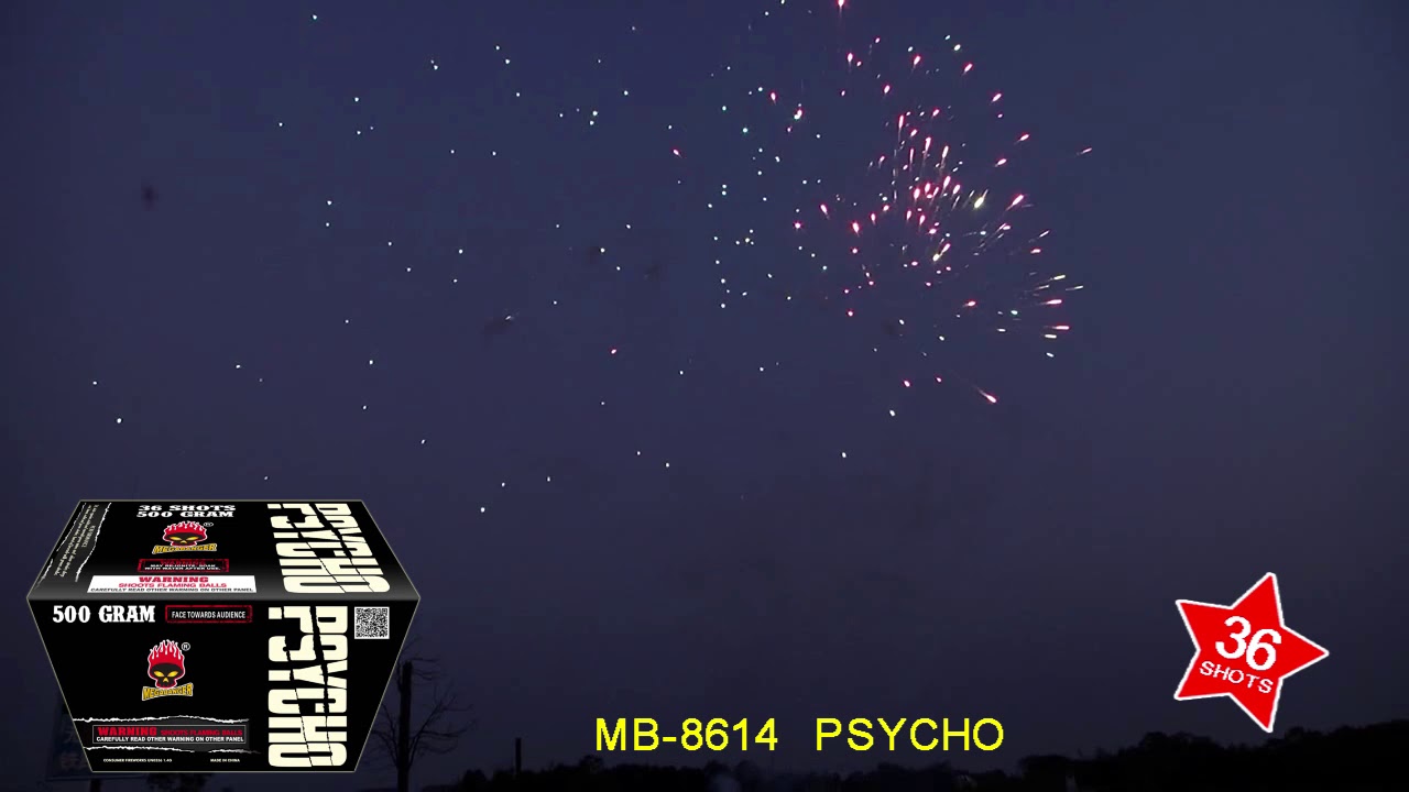 PSYCHO - Megabanger Fireworks - 500 Gram - MB 8614 - YouTube