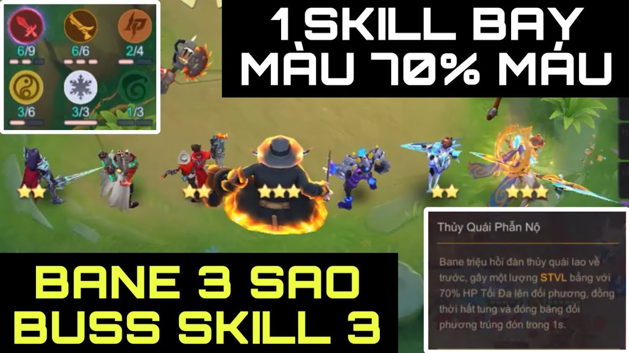 MLBB | BANE 3 SAO 1 SKILL CẢ MAP BAY 70% MÁU?? BUSS SKILL 3 AUTO TOP 1 ...
