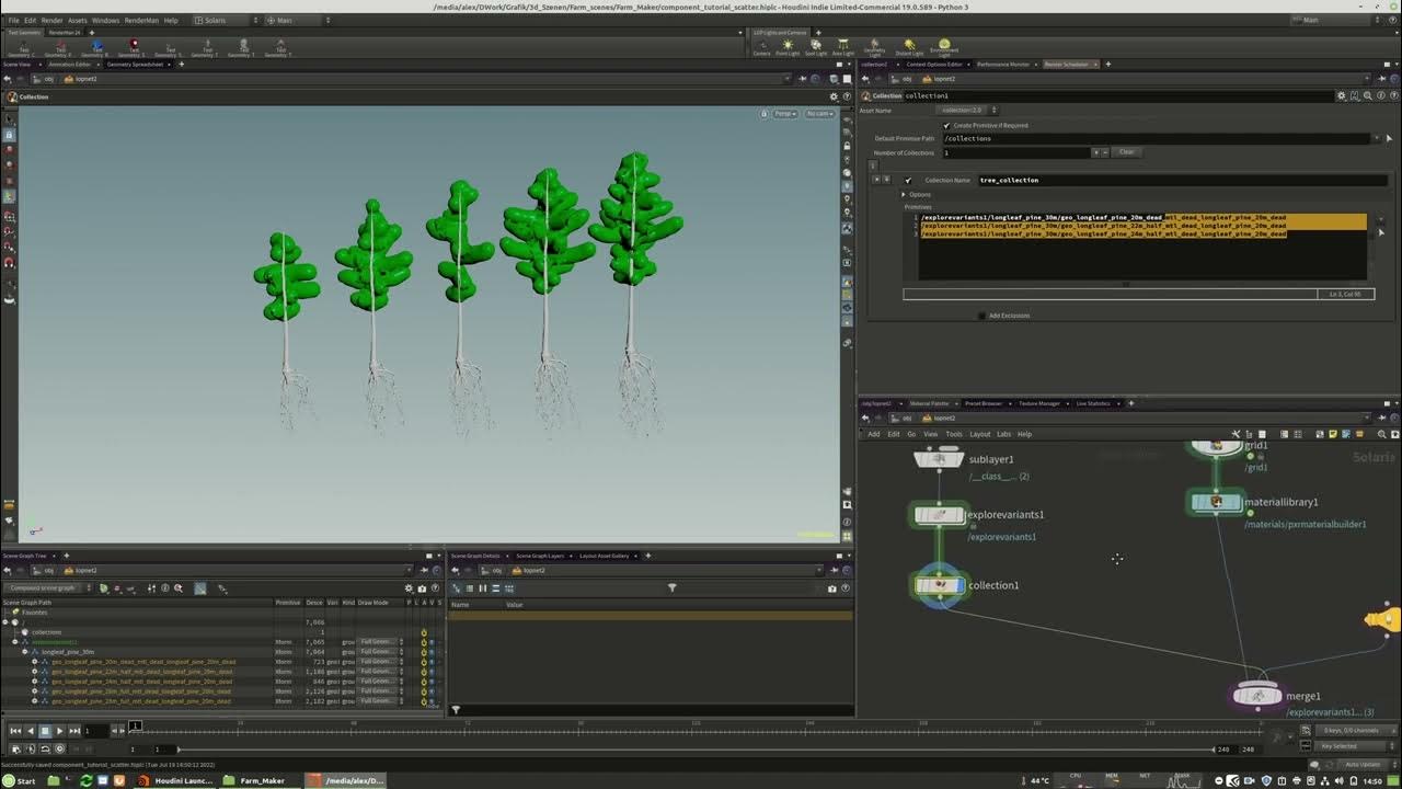 Houdini Solaris for RenderMan | Project | Scattering USD Assets - YouTube