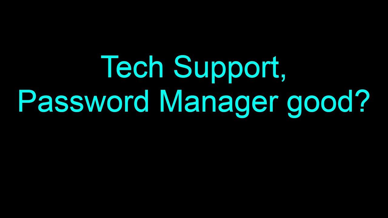 Using a Password Manager a good idea? - YouTube
