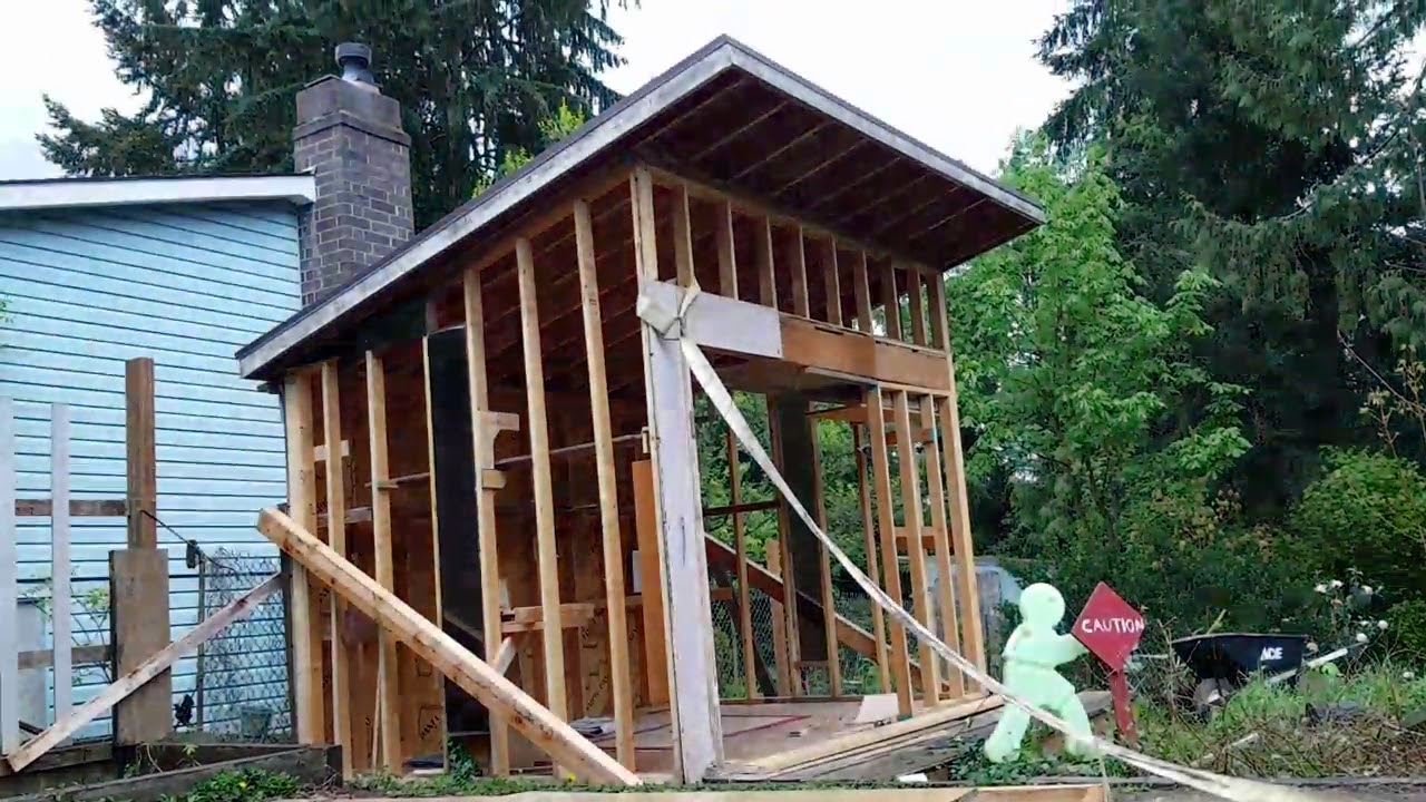 Shed demo - YouTube