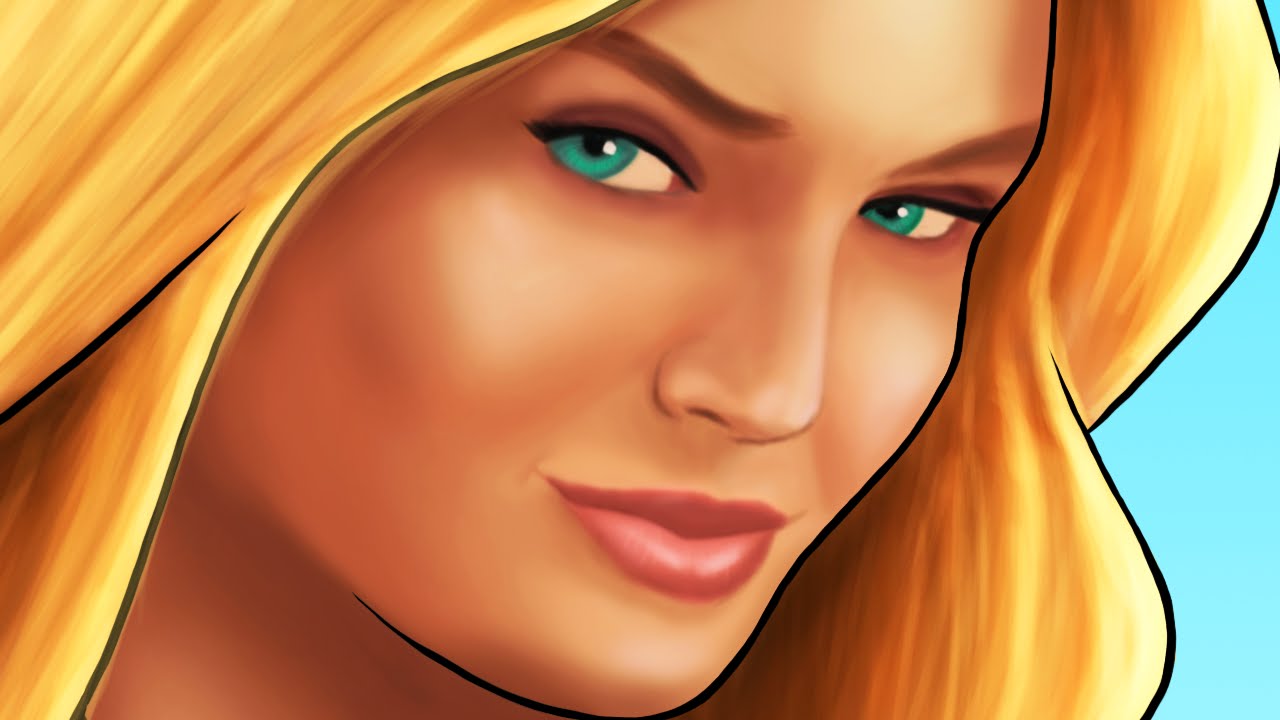 GTA V Girl - Speed Art - YouTube