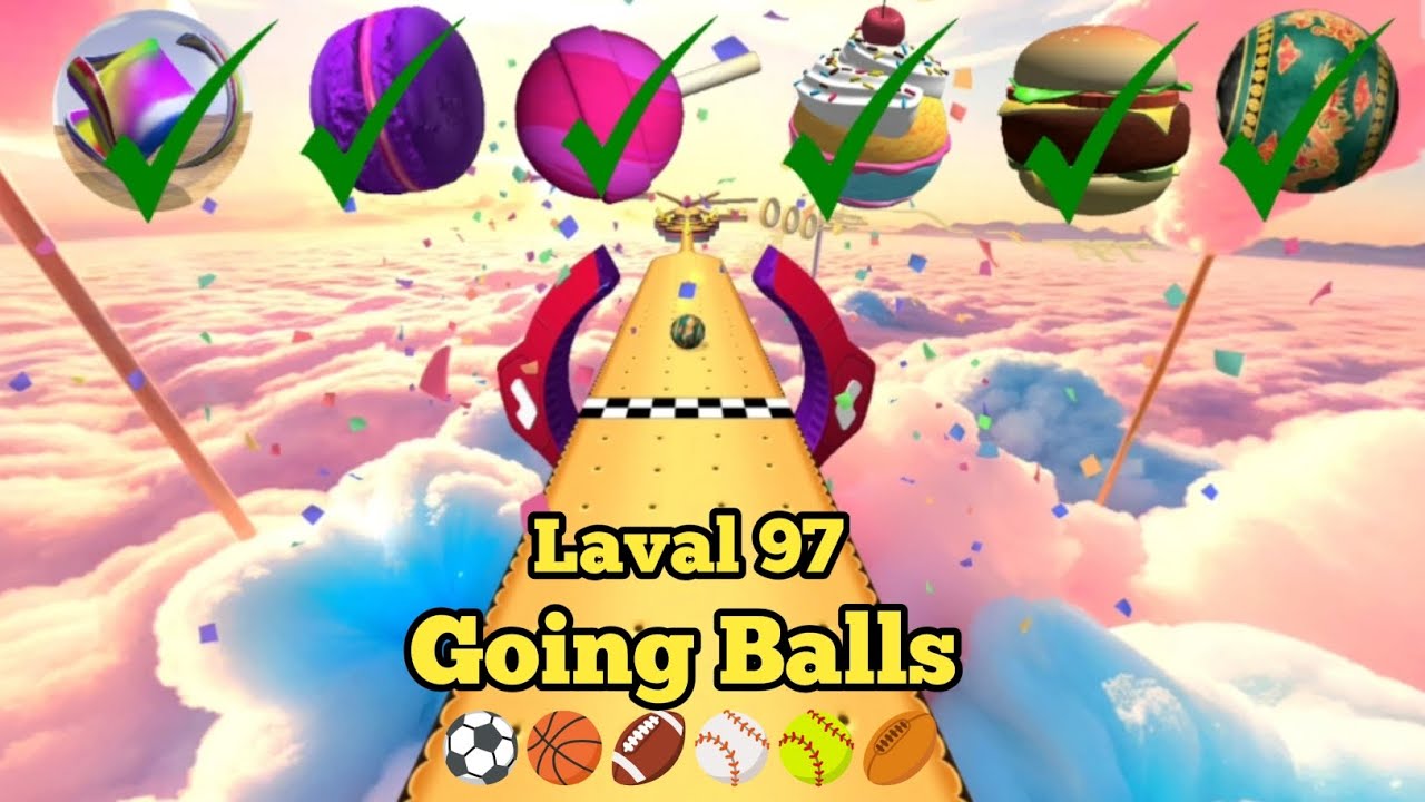 🏈Going Balls ; Super Speed Run Hard Walkthrough | Level 97 || los game ...