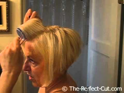Mrs PC Mar '12 A-line Bob First Curler Set - YouTube