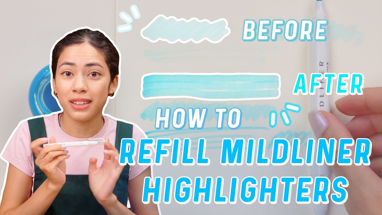 How to Refill Old Mildliners Using No Moto Inks! - YouTube