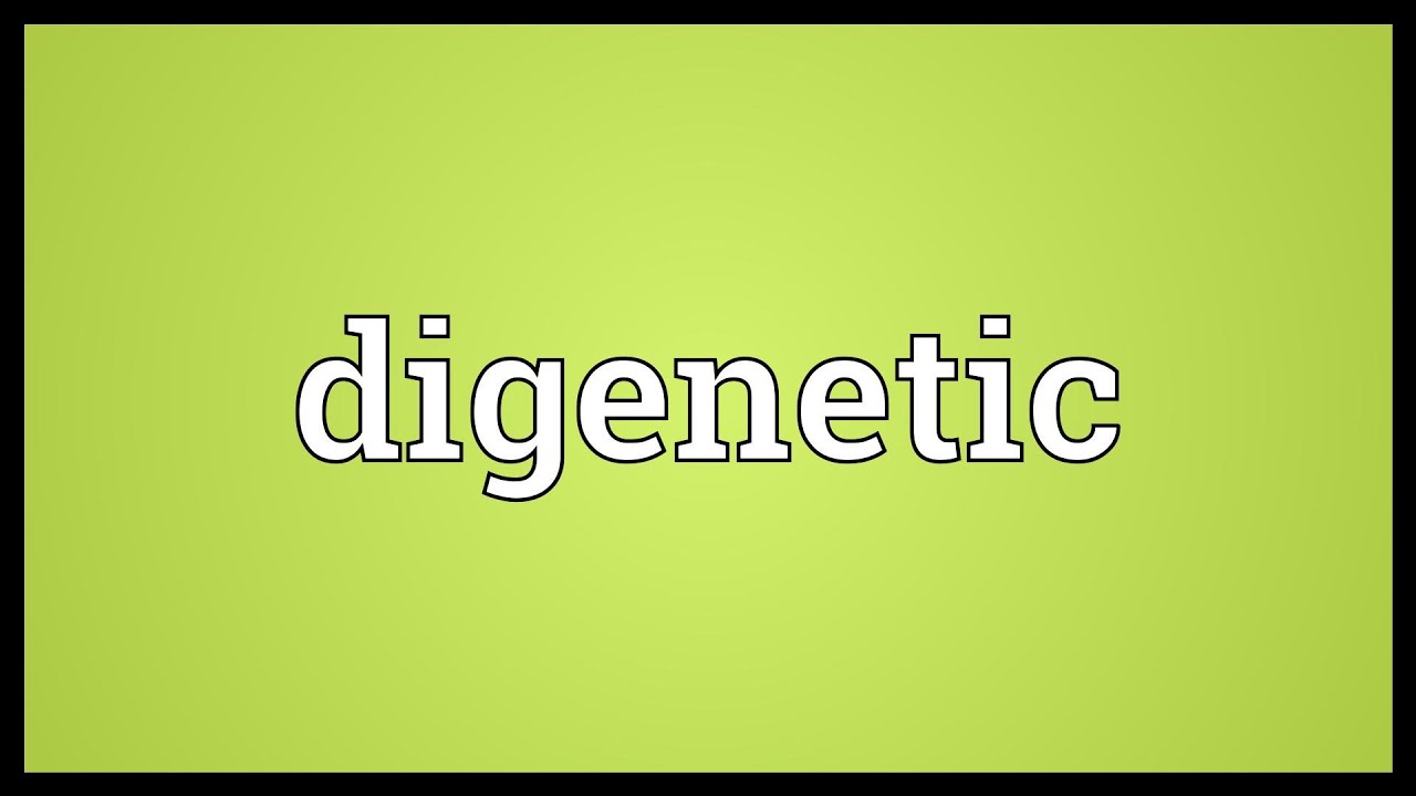 Digenetic Meaning - YouTube