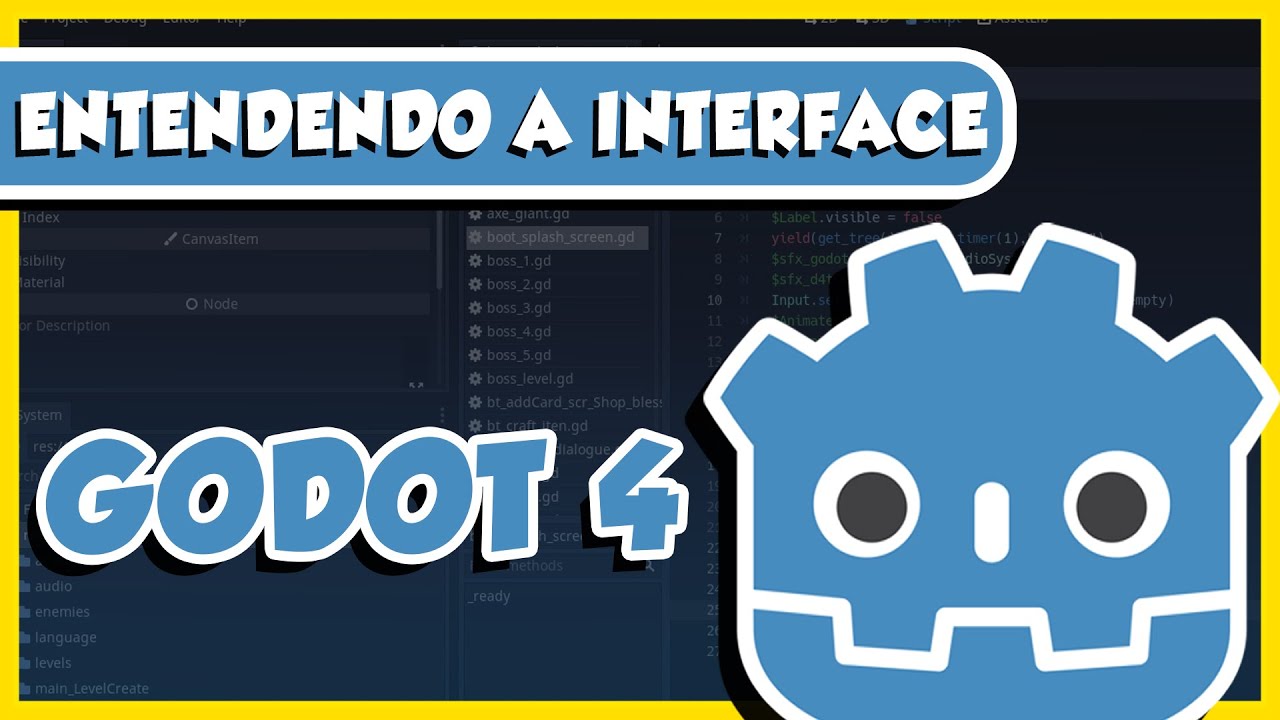 Ensinando a Interface da Godot 4 - YouTube