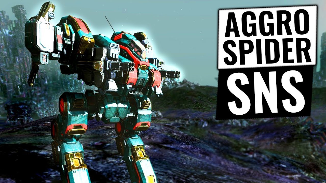 SPIDER ATTACK - Sun Spider Vanguard Build - Mechwarrior Online 2018 MWO ...