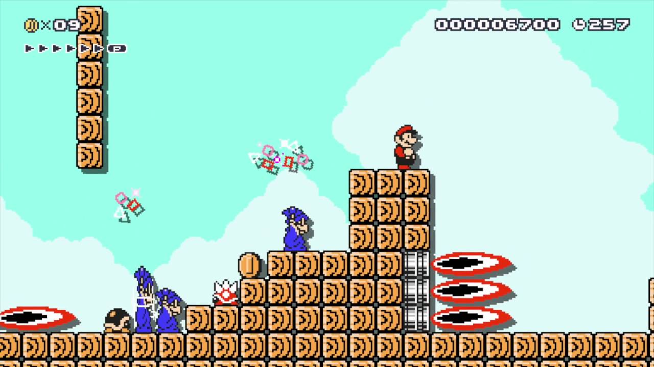 Super Mario Maker Levels: "Magikoopa Airship" - YouTube