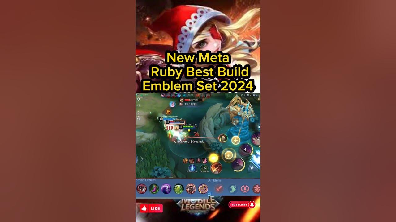 New Meta Ruby Best Build Emblem Set 2024 Mobile Legends #shorts #rubybestbuild #short #rubymlbb ...