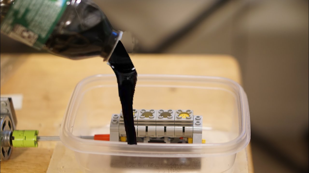 LEGO 4 Cylinder OIL SUBMERSION - YouTube