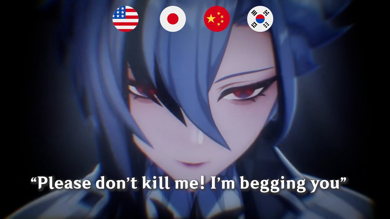 Furina Crying and Begging for Mercy in 4 Languages | Genshin Impact 4.1 ...