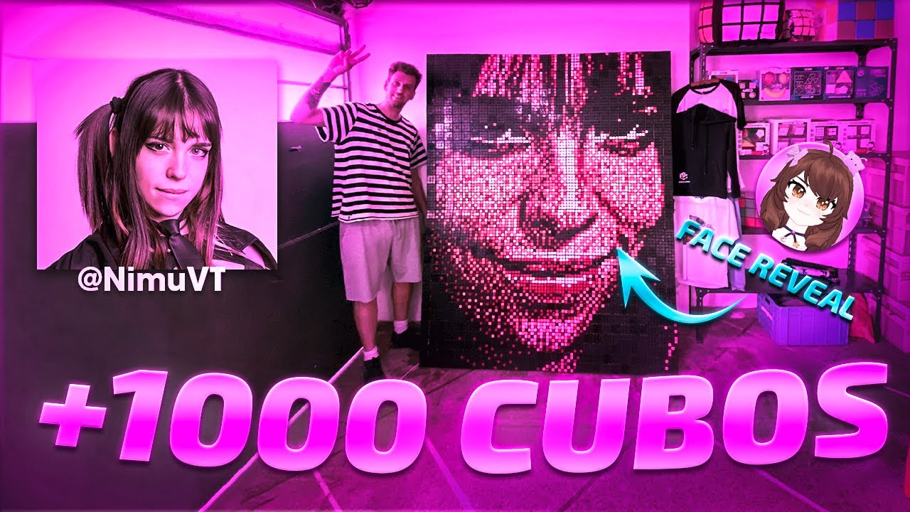Transformamos +1000 Cubos de Rubik en el Face Reveal de NimuVT 🔥 - YouTube