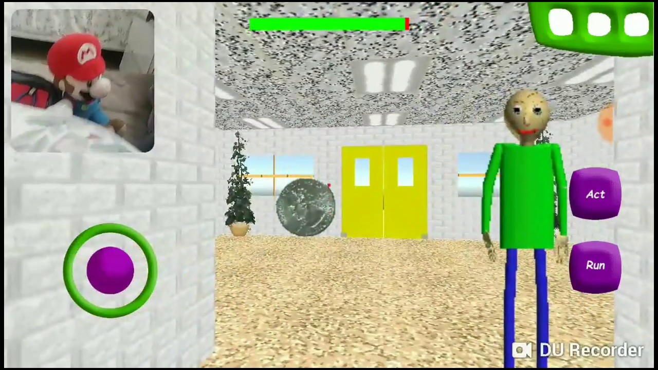 Mario plays baldi's basic - YouTube