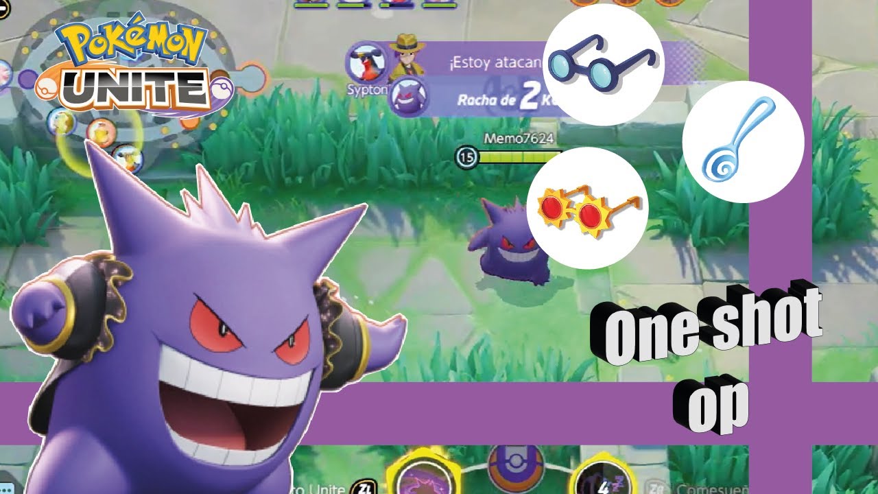 Gameplay demostrativo de Gengar en Pokémon Unite | ¡La Build Definitiva ...
