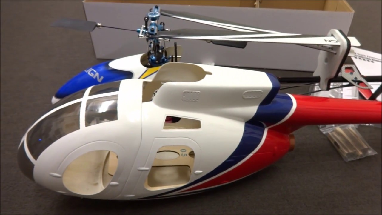 Align 500E Rumpf für Align T Rex 450 Sport ! - YouTube