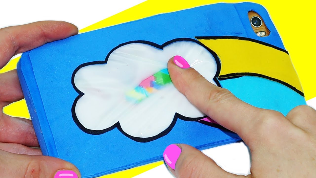 How to make phone case antistress | 3 DIY phone case - YouTube