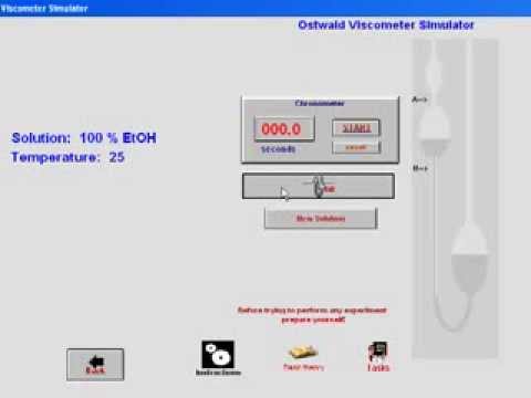 Ostwald Viscometer Virtual Simulation - YouTube