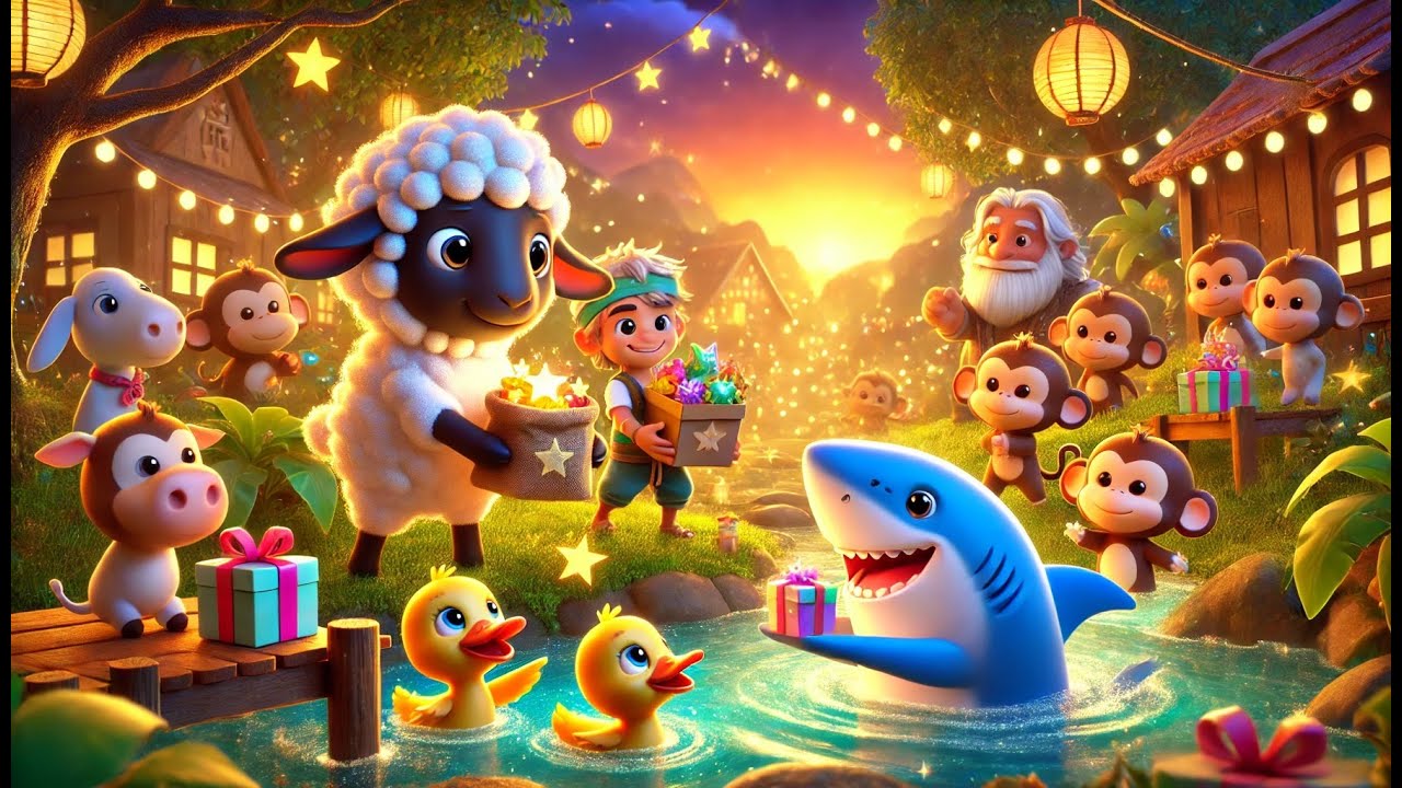 Baa Baa Black Sheep, Five Little Ducks, Baby Shark & Hokey Pokey | Fun ...