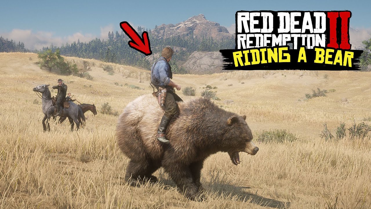 RIDING a Bear in Red Dead Redemption 2 PC (4K) - YouTube