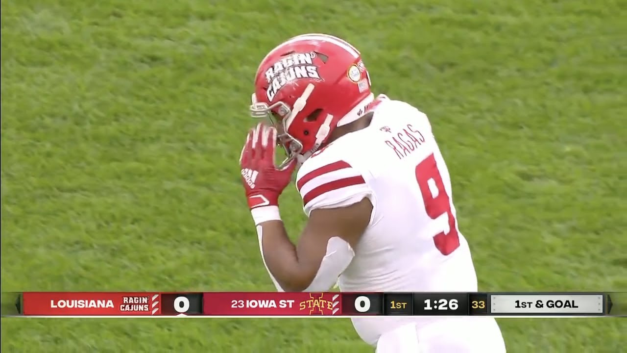 Trey Ragas (Louisiana RB #9) Vs. Iowa State 2020 - YouTube