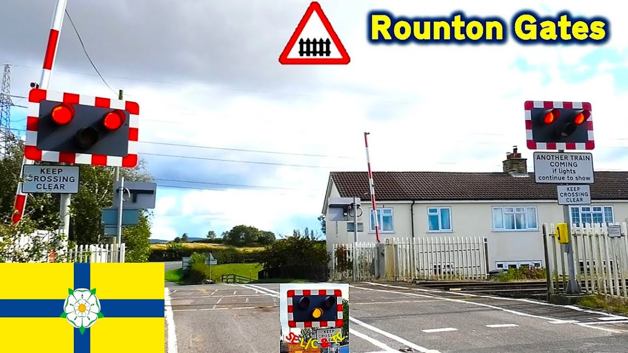 Rounton Gates Level Crossing, North Yorkshire - YouTube