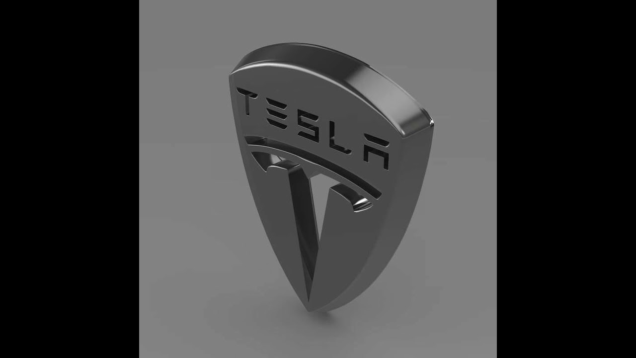 Tesla Logo 3D model from CGTrader.com - YouTube